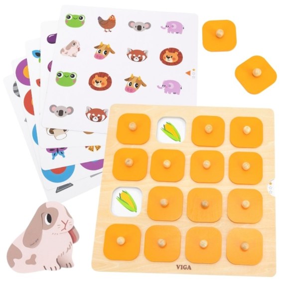 Viga Memory Gra Pamięciowa Zgadnij Obrazki 10 Kart Montessori > Viga Toys